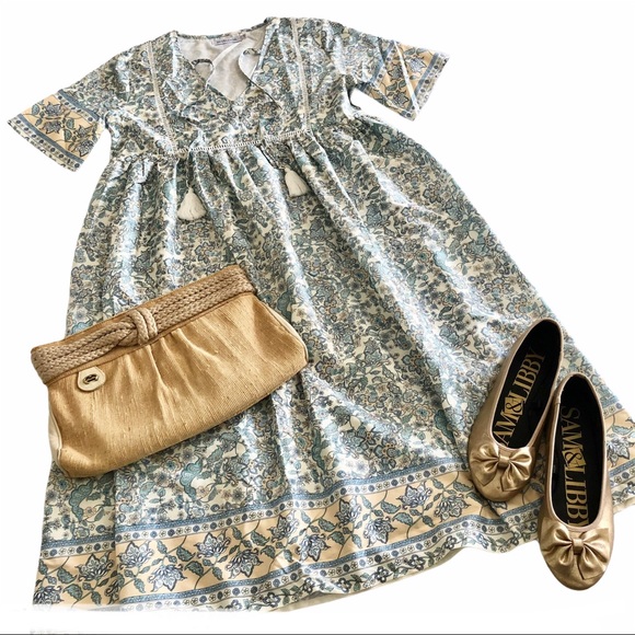 MISSLOOK | Dresses | Misslook Dress Womens L Ditsy Blue Floral Coastal ...